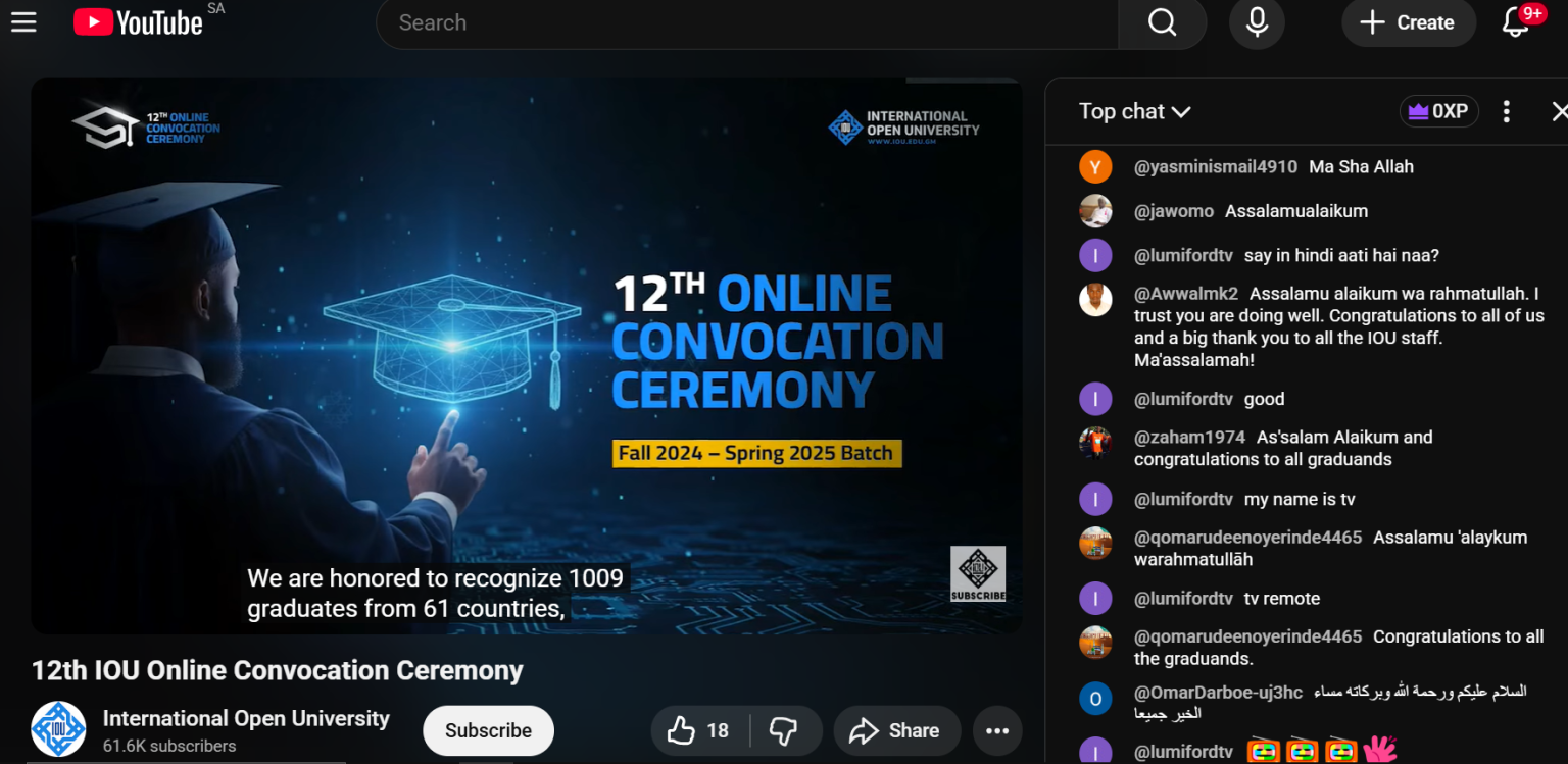 LIVE: 12th IOU Convocation Ceremony conducted by IOU Registrar ...